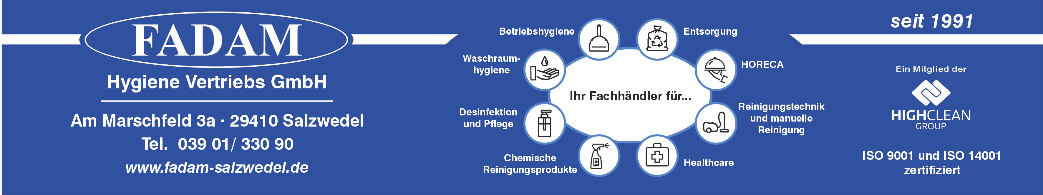 FADAM-Onlineshop: Startseite